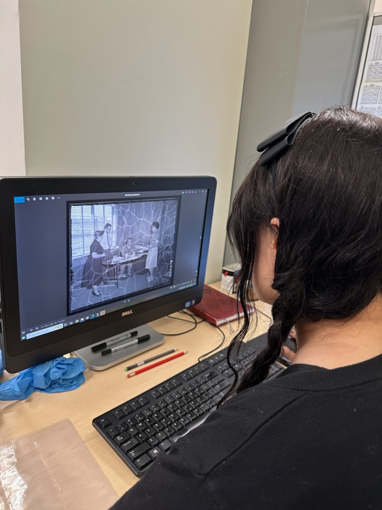 At the Libraries’ Archives and Special Collections graduate student Madison Hall is putting ...